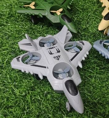 Unbreakable Military Fighter Jet Aircraft Toy – Inertia Powered ...